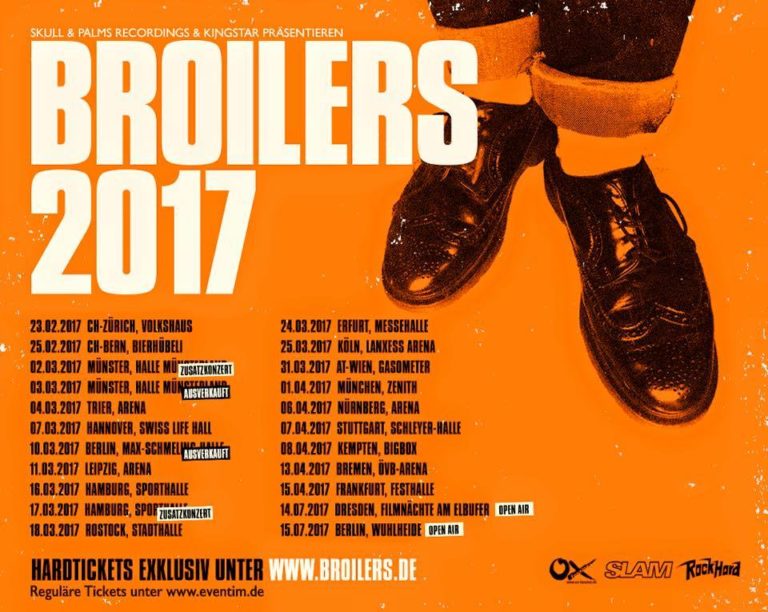 Broilers mit neuem Album 2017 auf Tour – Music Your Live